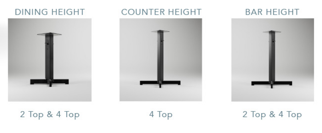 Rockless Tables for Restaurants | SCI